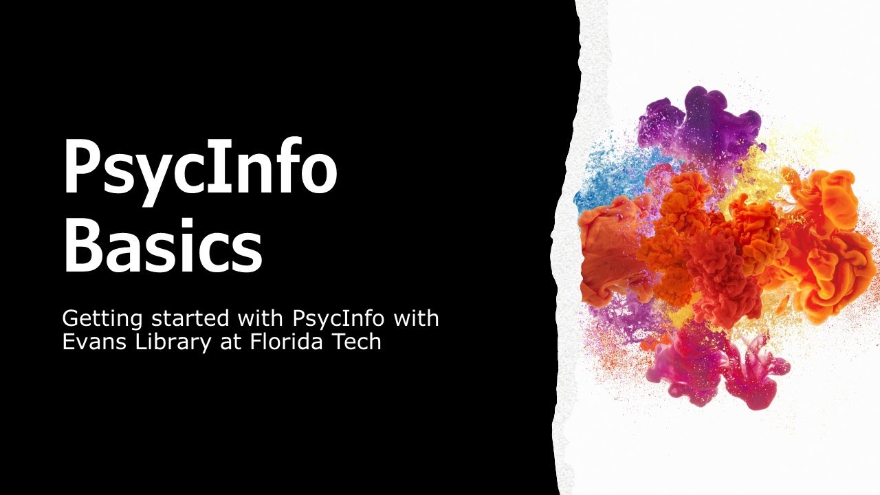 PsycINFO Basics - YouTube