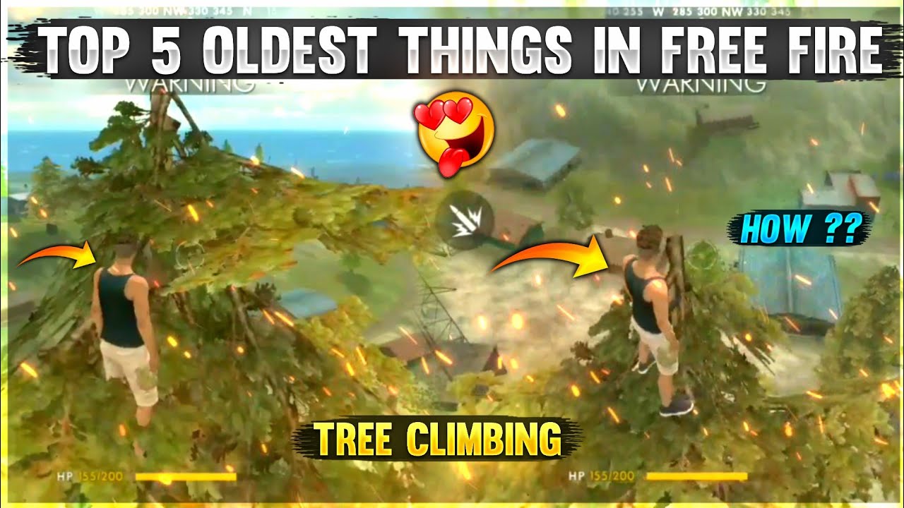 OLDEST THINGS IN FREE FIRE PART - 8 🤯 WE CAN CLIMB THE TREE IN OLD FREE ...