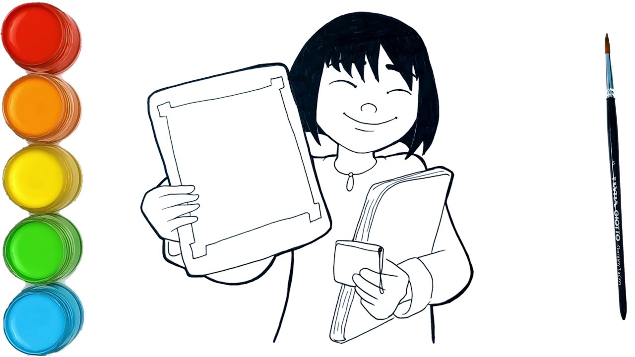 Upin & Ipin Musim 14 - cekgu Melati guru Upin dan Ipin - menggambar dan ...