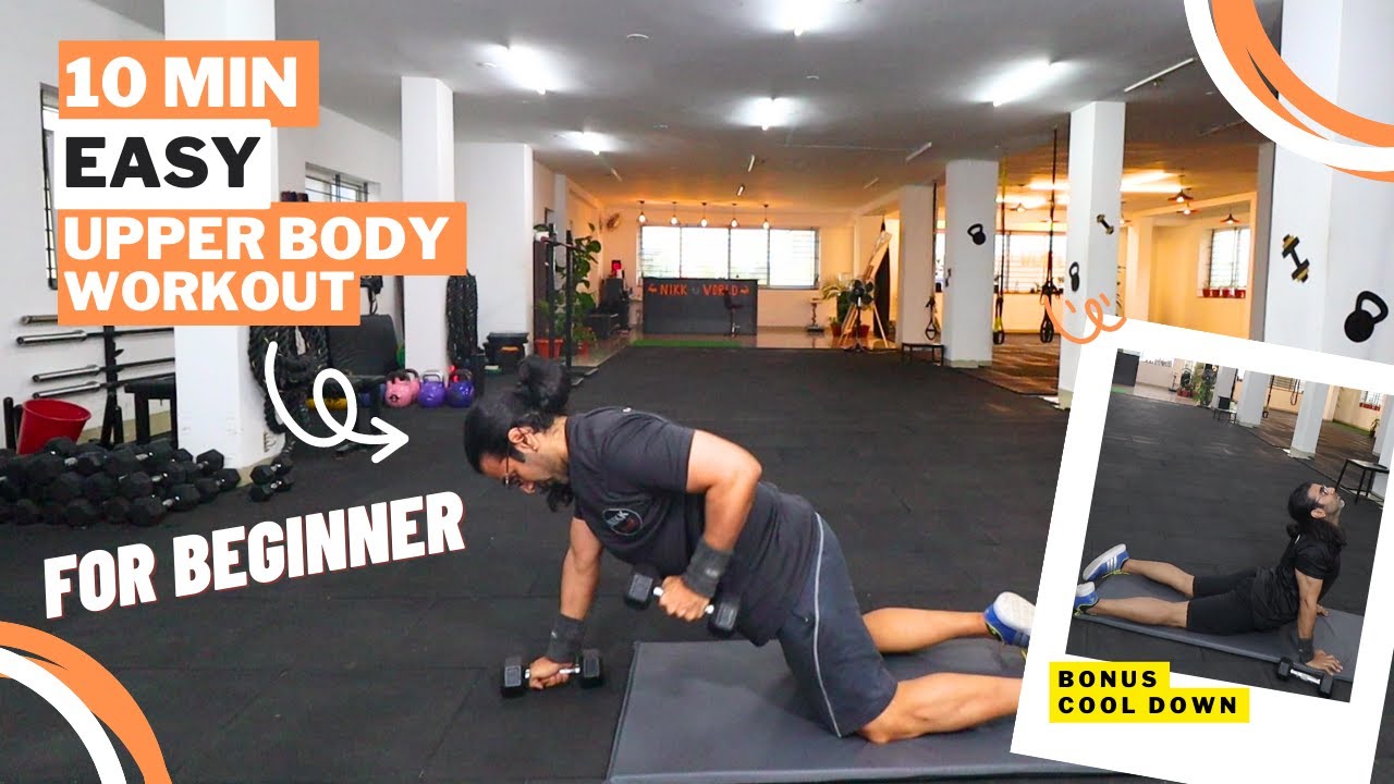 10 Minutes Upper Body Workout For Beginners || Nikk Fit World || Coach ...