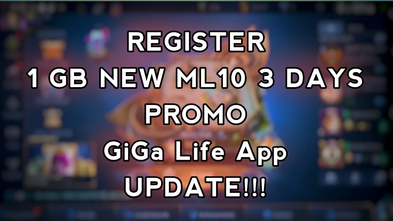 How to Register 1GB New ML10 Promo Update !!! New ML10 Promo sa Giga ...