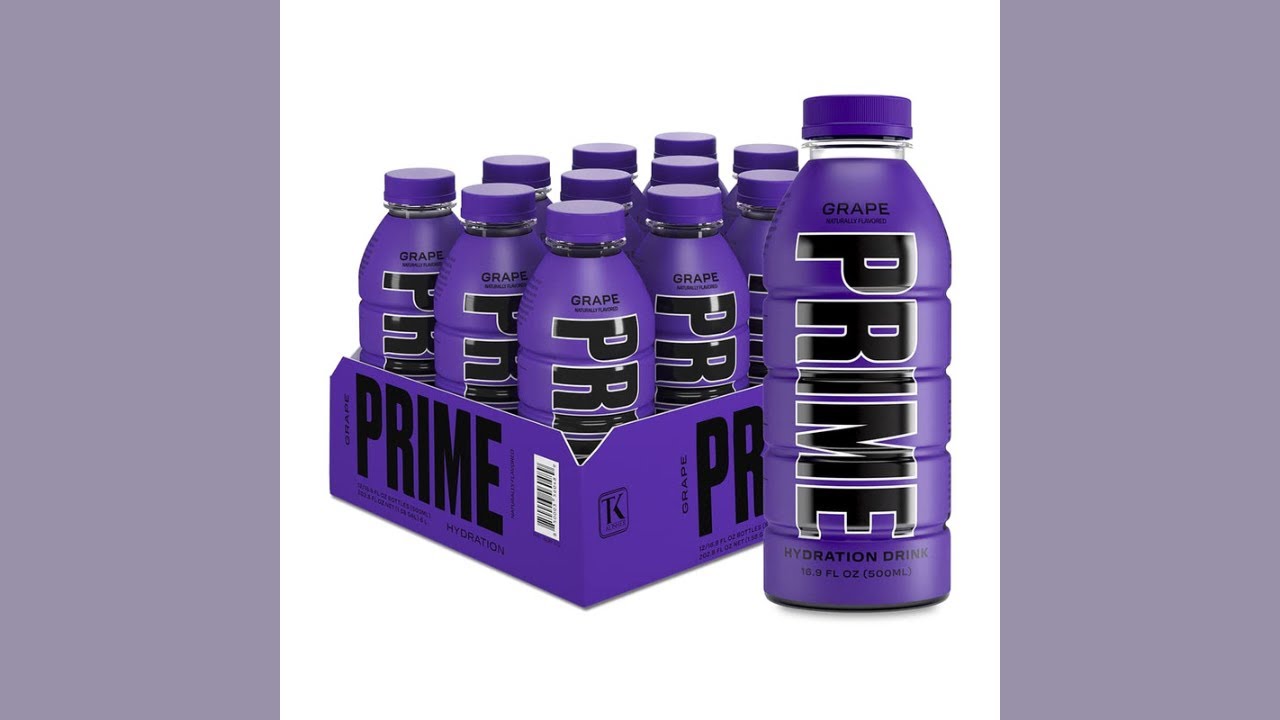 PRIME Hydration GRAPE | Sports Drinks | Electrolyte Enhanced for ...