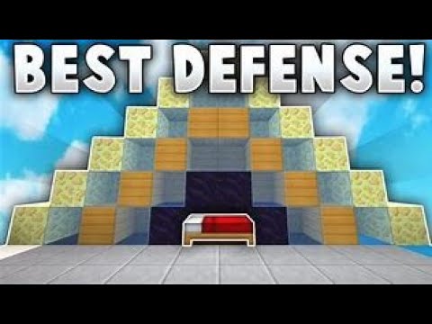 I MADE THE BEST BED DEFENSE EVER IN MINECRAFT BEDWARS! - YouTube