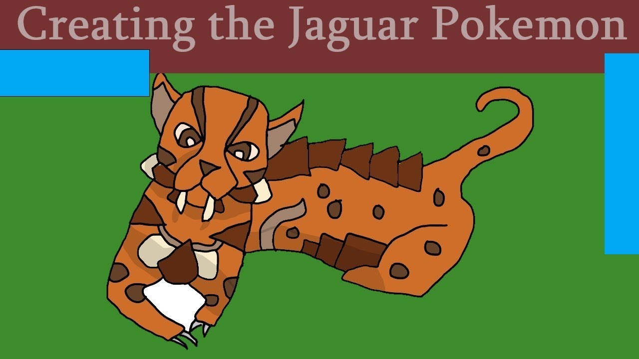 Drawing the jaguar pokemon - final evolution - YouTube