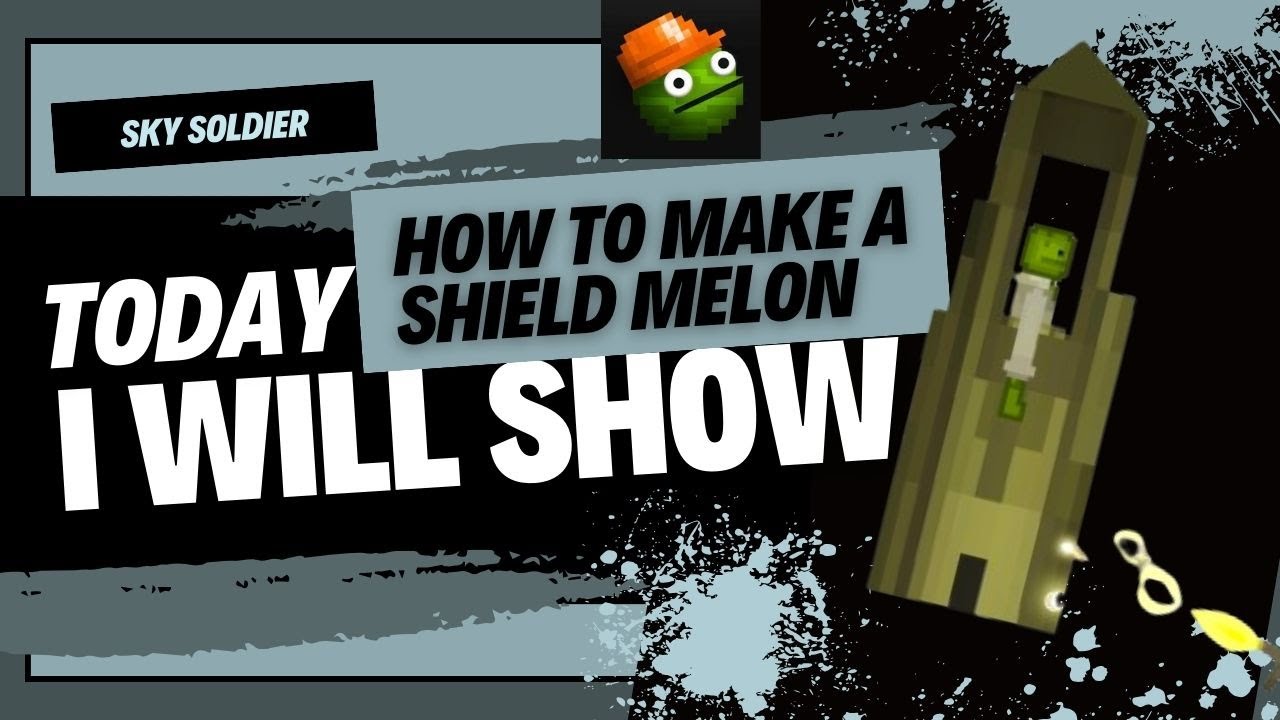 How To Make A Unique Military Shielded Melon In Melon Playground - YouTube