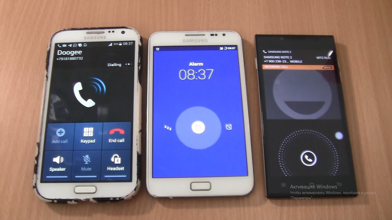 Ringing alarms&Incoming call&Outgoing call at the Same time Samsung ...