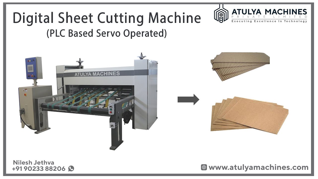 DIGITAL SHEET CUTTING MACHINE | CORRUGATED SHEET CUTTING MACHINE | REEL ...