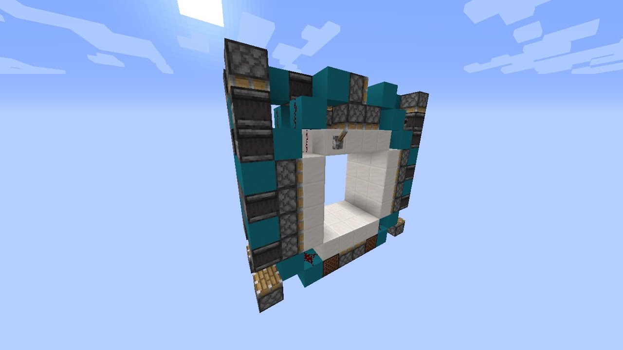 Minecraft : 4x4 Vault Door [Tutorial] - YouTube