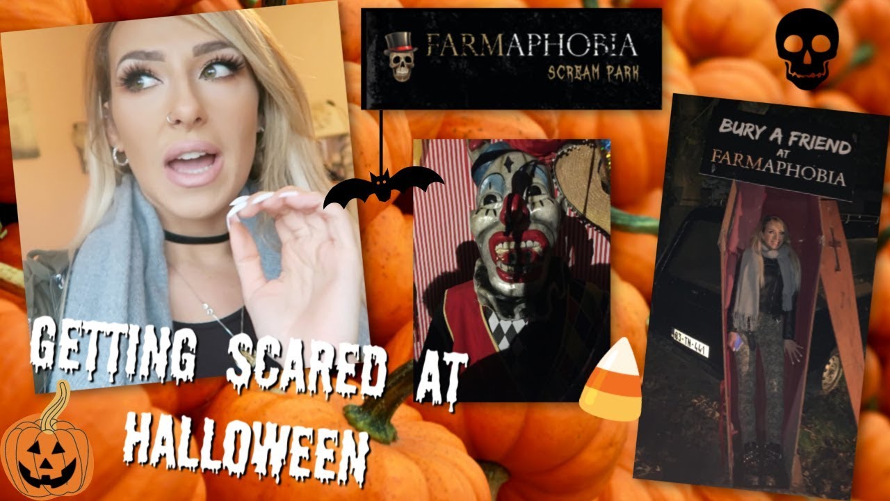 GETTING A SCARE AT FARMAPHOBIA | VLOG 23rd OCT - YouTube
