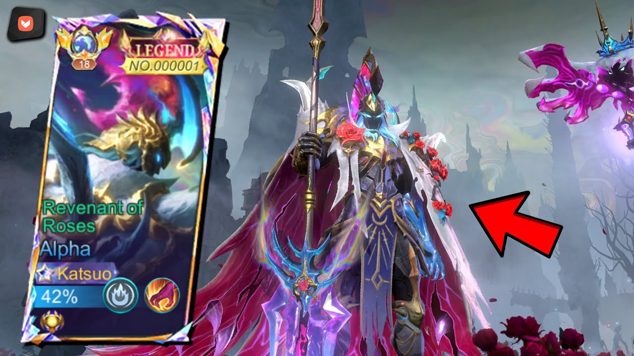 THE VERY FIRST OWNER OF ALPHA REVENANT OF ROSES IS HERE!? 😱 | NEW ALPHA LEGEND SKIN GAMEPLAY ...