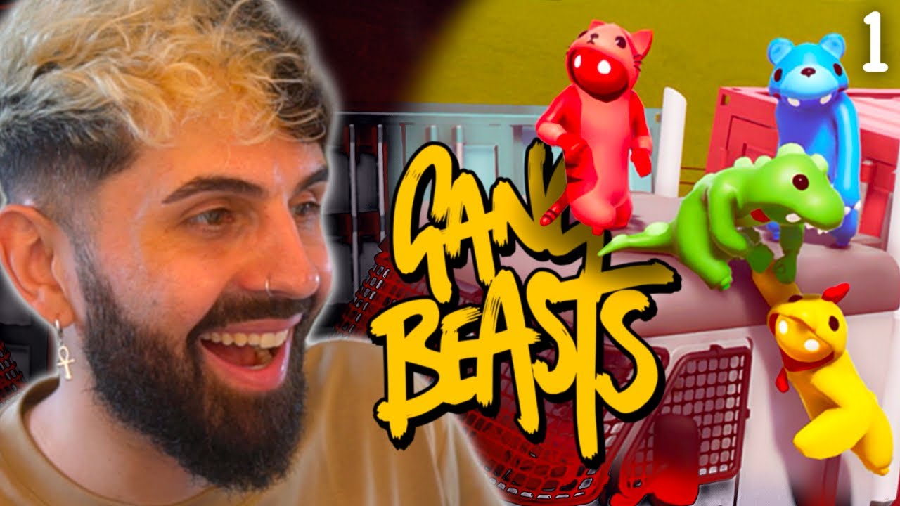 The MOST UNHINGED GAMES | Gang Beasts ft. my MODS! - PART 1 - YouTube