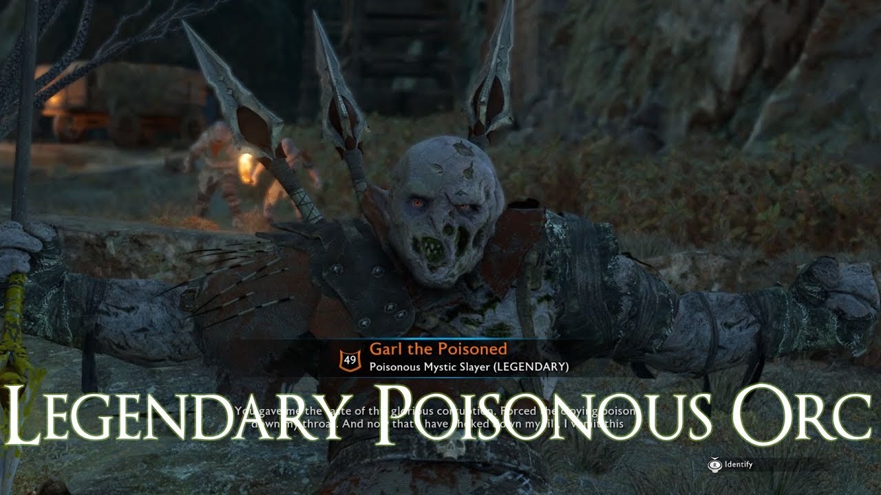 Shadow of war - Legendary Poisonous Orc - YouTube