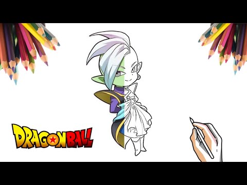 COMO DESENHAR E COLORIR O ZAMASU DO DRAGON BALL | HOW TO DRAW AND COLOR ...