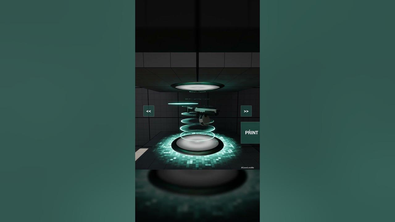 Unreal Engine Holographic Weapon Printer Part 2 - Select Weapon and Print - YouTube