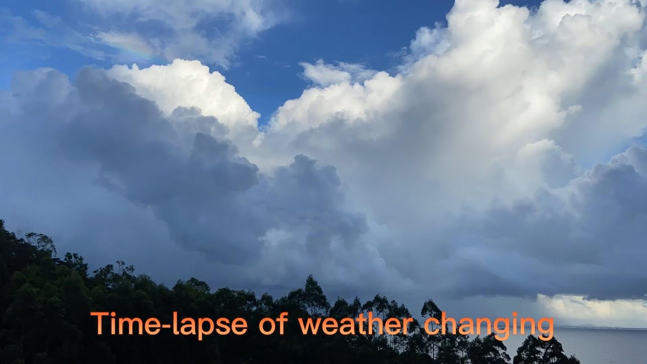 Sky over the 'HK-Macao-Zhuhai Bridge' Weather Changing (2022-8-21) 港珠澳 ...