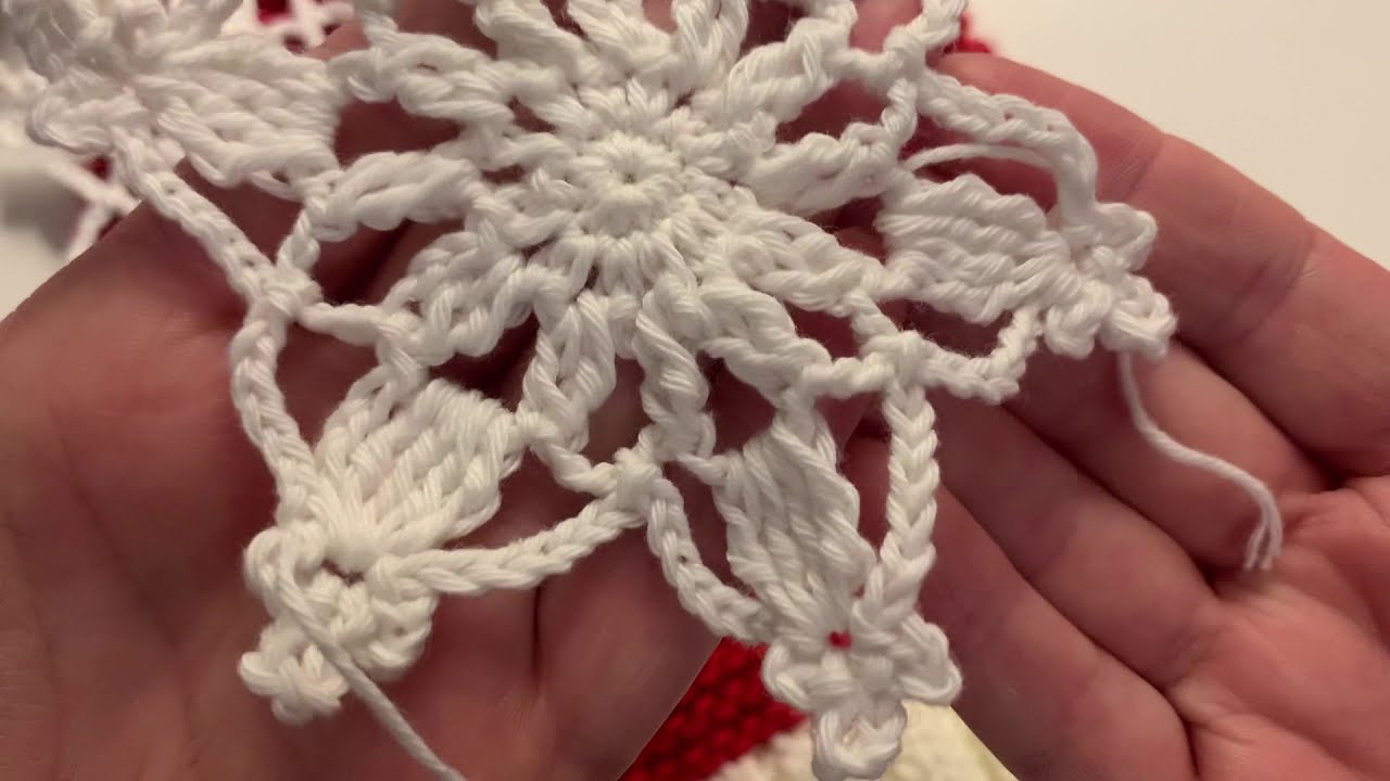 Crochet snowflake | Tutorial - YouTube