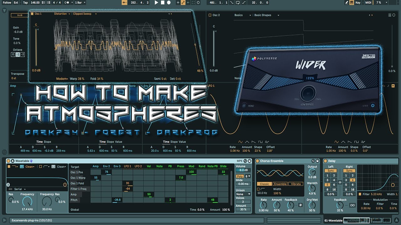 HOW TO MAKE ATMOSPHERES IN ABLETON / FOREST - DARKPROG - DARKPSY ...