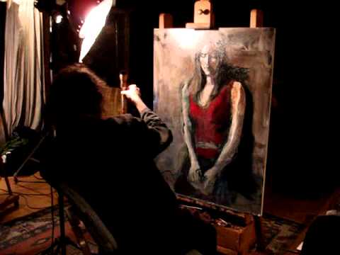 Stanley Mouse painting Valerie Orth in his studio - YouTube