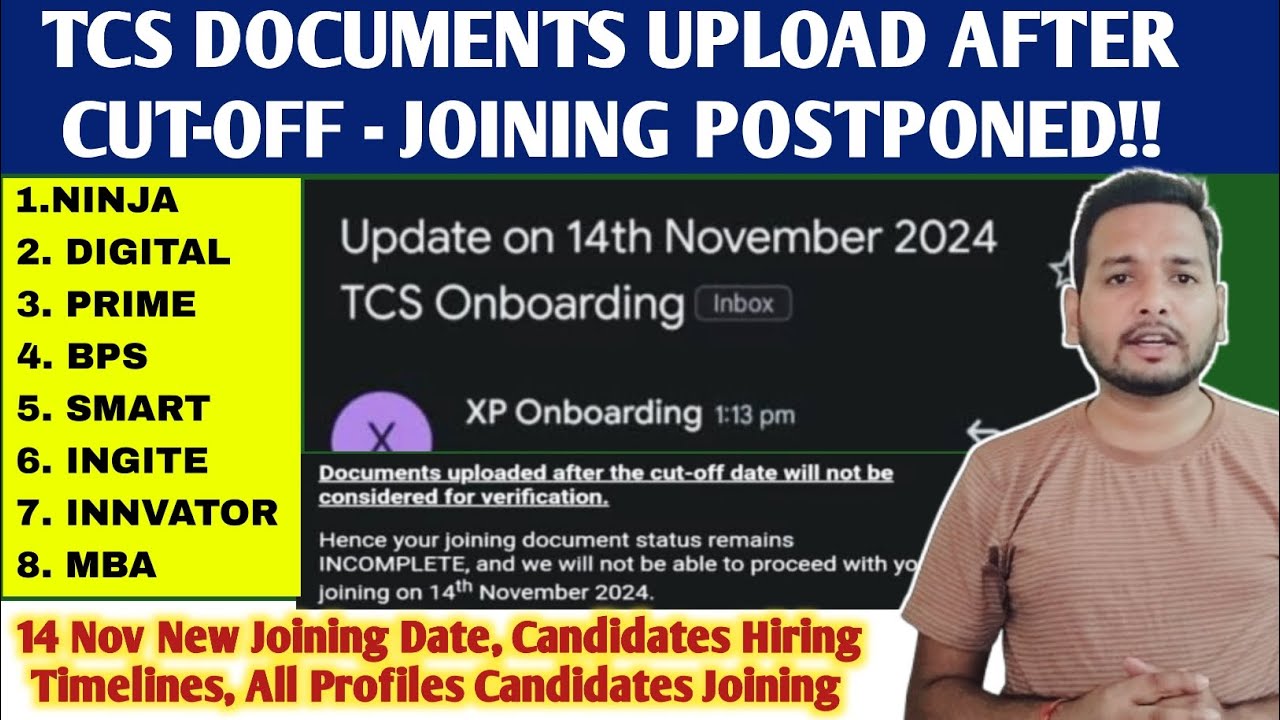 TCS Onboarding Process Latest Update| Update On 14 Nov Joining | BGC ...