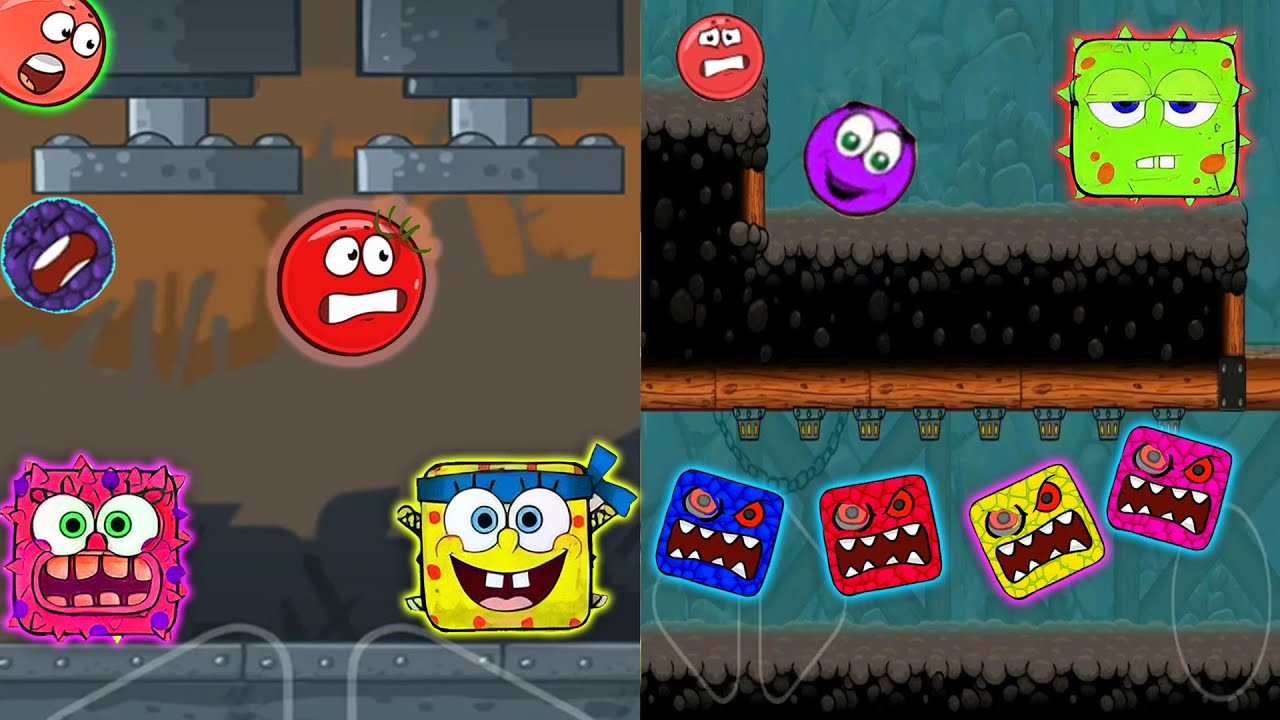 RED BALL 4 -BLUEBERRY BALL, TOMATO BALL, RED BALL, RED BALL 3 HERO BALL ...