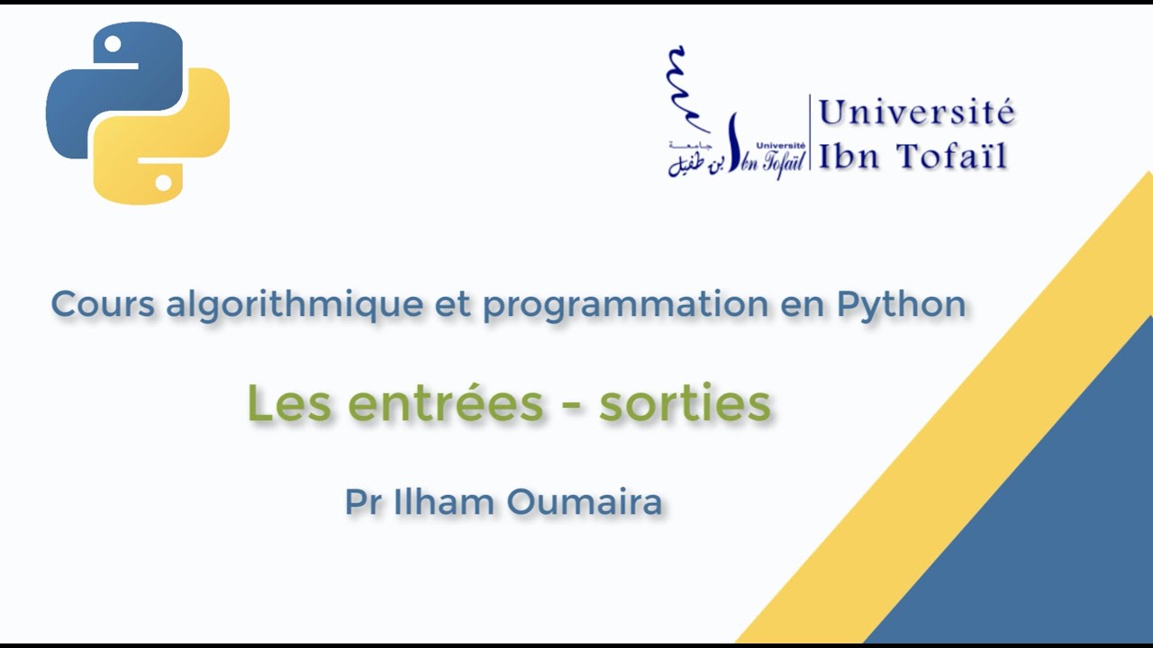 6- Python : Les entrées sorties - YouTube
