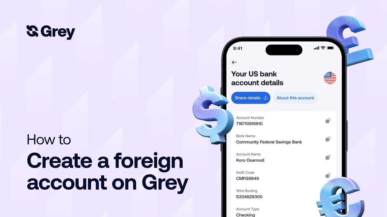 How to Open a Foreign Account on Grey - YouTube