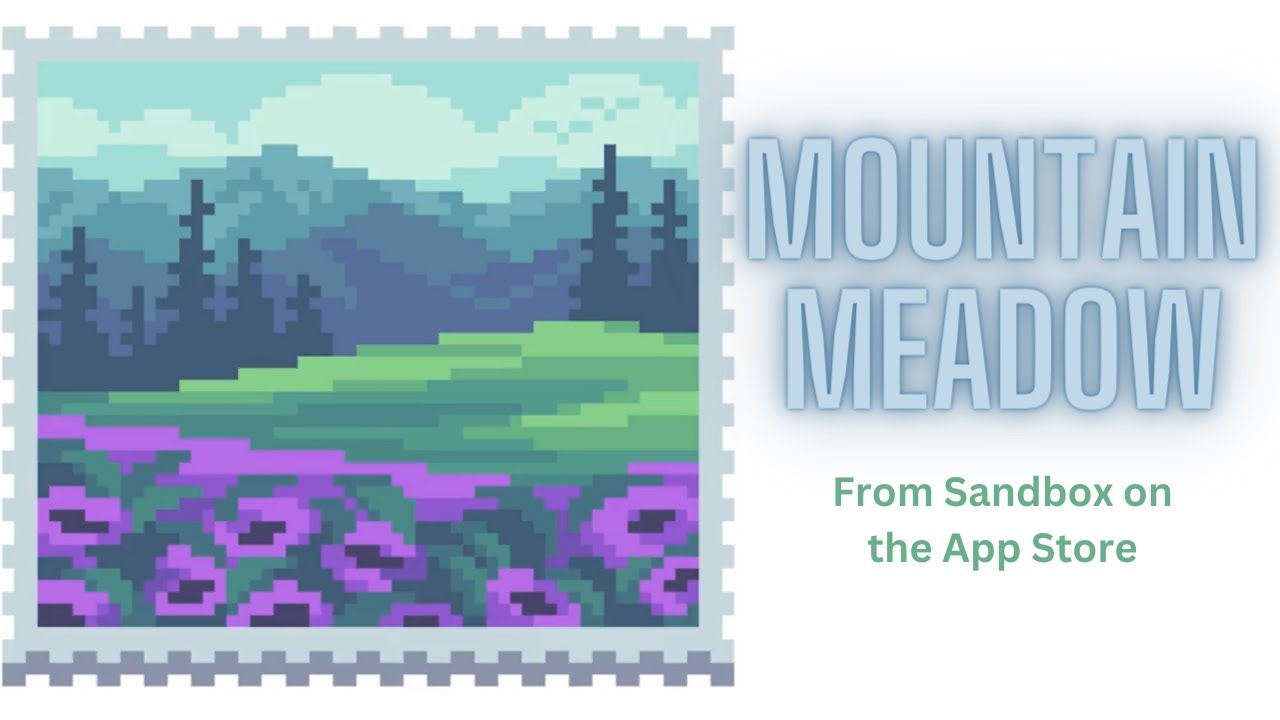 Sandbox Art #40 Mountain Meadow - YouTube