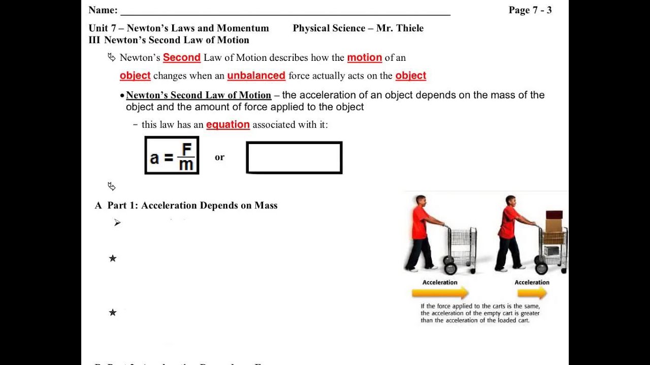 Unit 7 - Newton's Laws & Momentum Review - YouTube