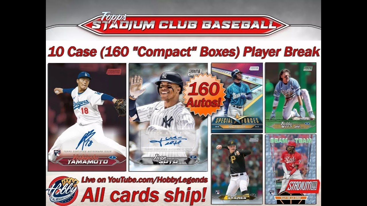 2024 STADIUM CLUB COMPACT 10 Case (160 Box) PLAYER Break eBay 11/06/24 ...