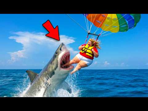 Great White Shark Drags Woman From Parasail in Brutal Mid Air Attack!