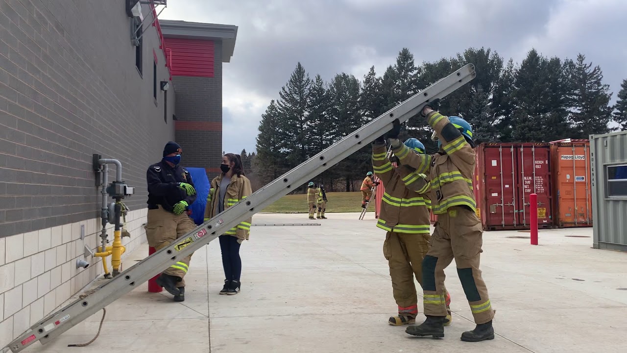 Station 3: Ladder Leg Lock Part 2 with Firefighters A. Christini and R ...
