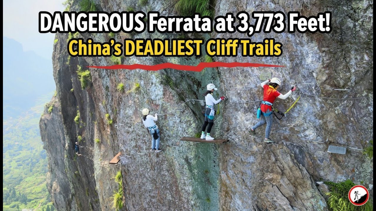 Ferrata at 3,773 Feet: China’s DEADLIEST Cliff Trail on Yandang ...