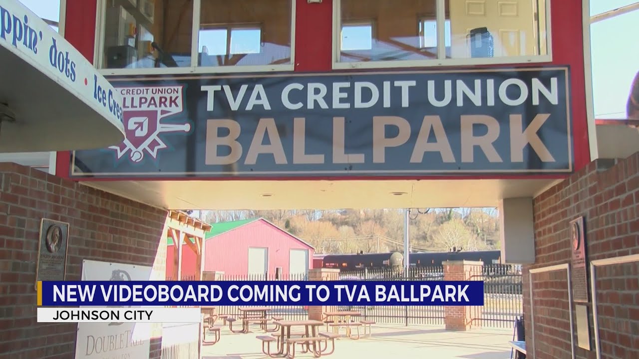 TVA Credit Union Stadium receiving new scoreboard - YouTube