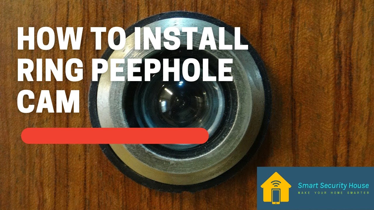 HOW to Install RING peephole cam - YouTube