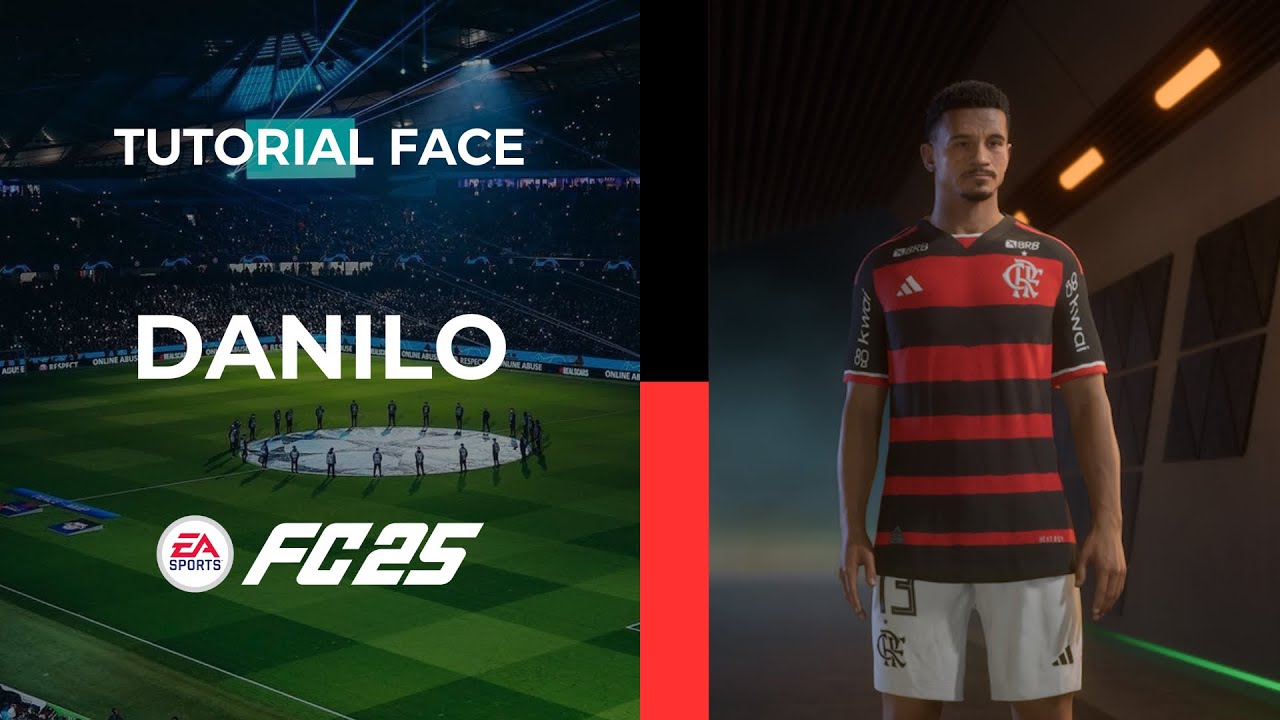 EAFC 25 - Tutorial Face DANILO - Flamengo ( Stats nos comentários ...