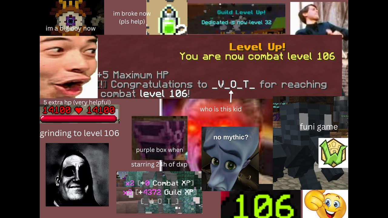 hitting level 106 in wynncraft - YouTube