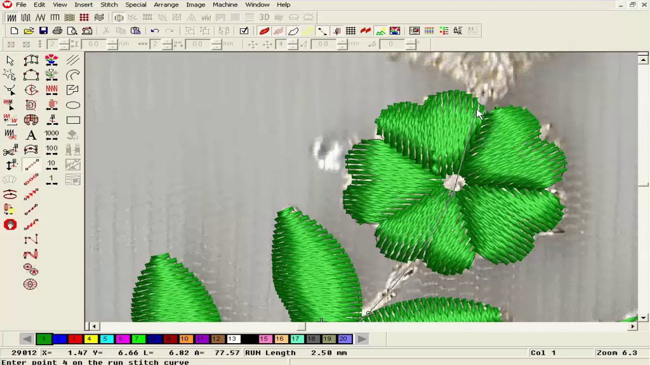 Pinching Design || Embroidery Design tutorial || free embroidery design ...