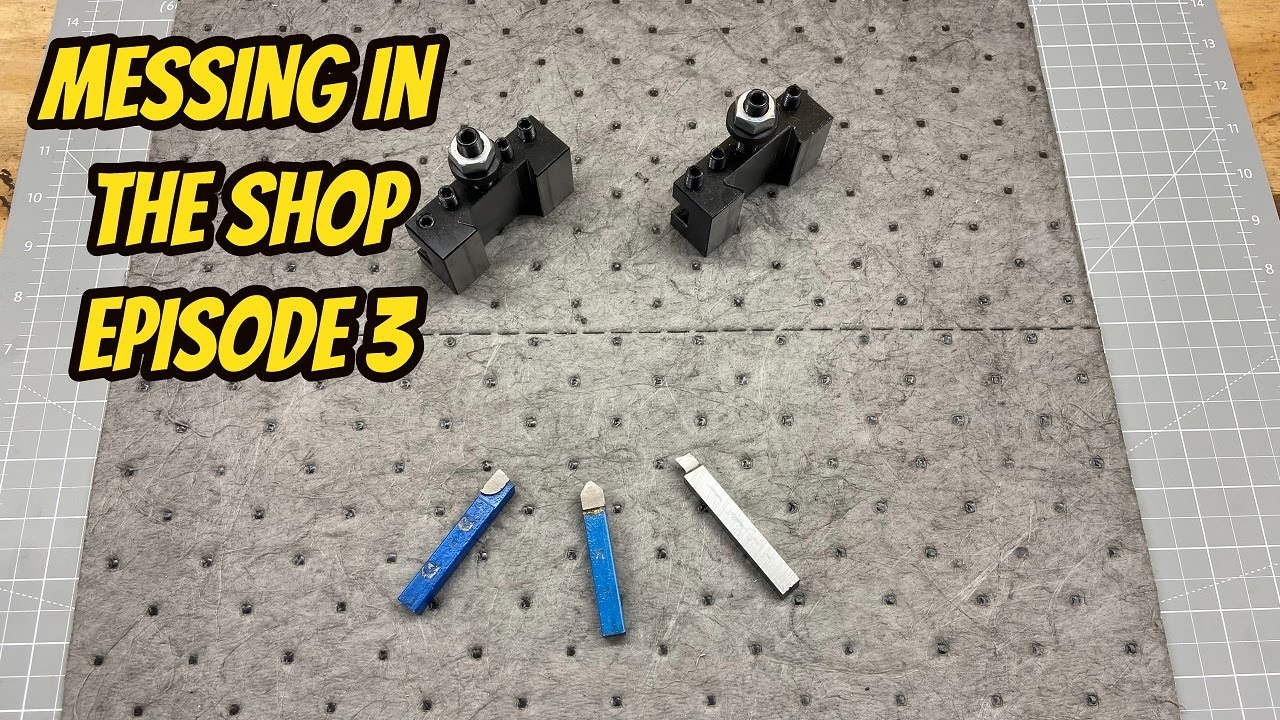 Messing in the Shop Episode 3 - Grinding tools, Half Nut Adjustment ...