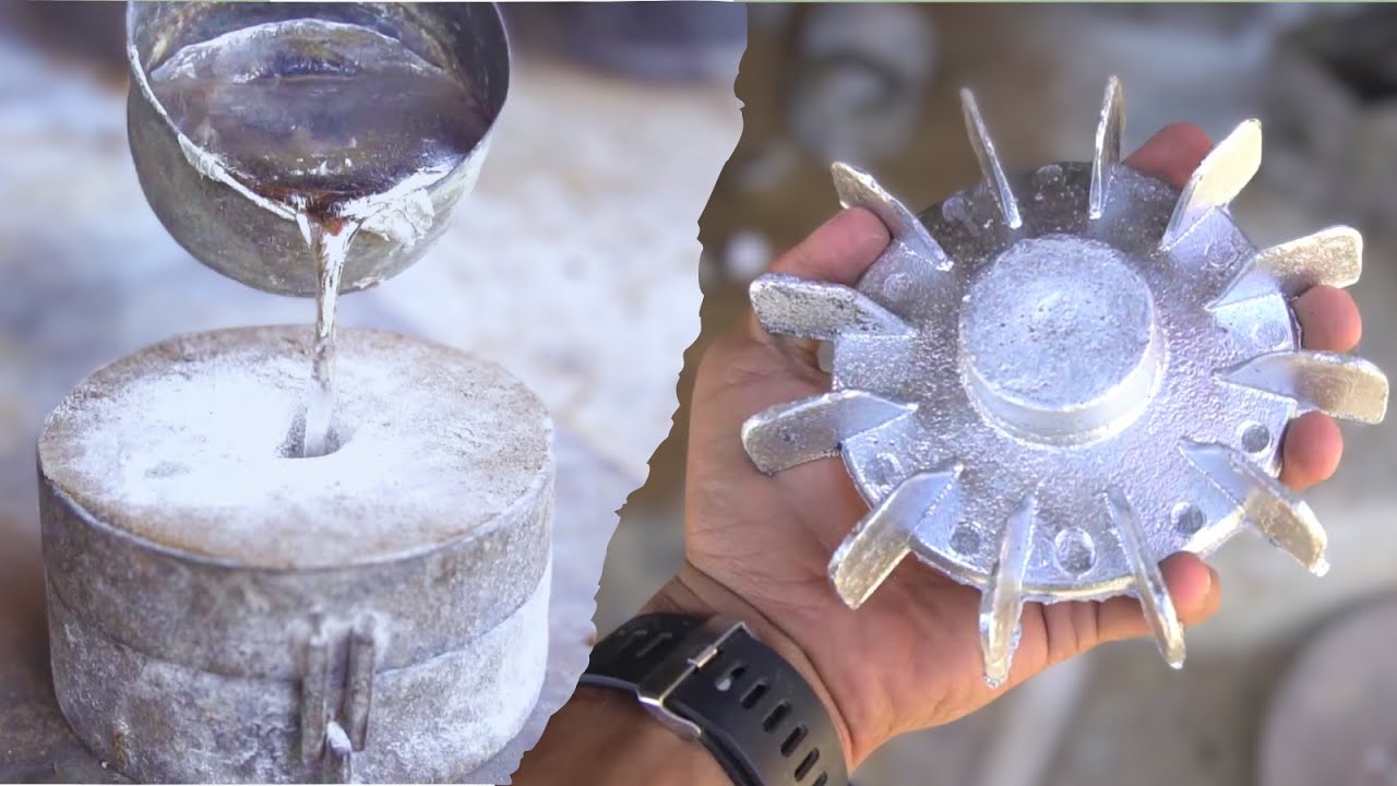 Making Pump Cooling Fan Blades Using Aluminum Casting | Sand Casting ...