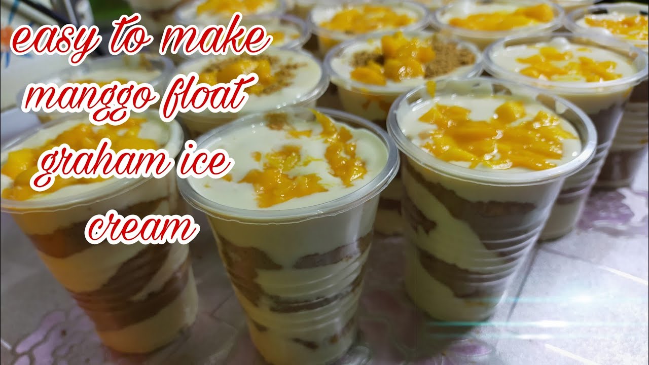 mango Float graham ice cream - YouTube