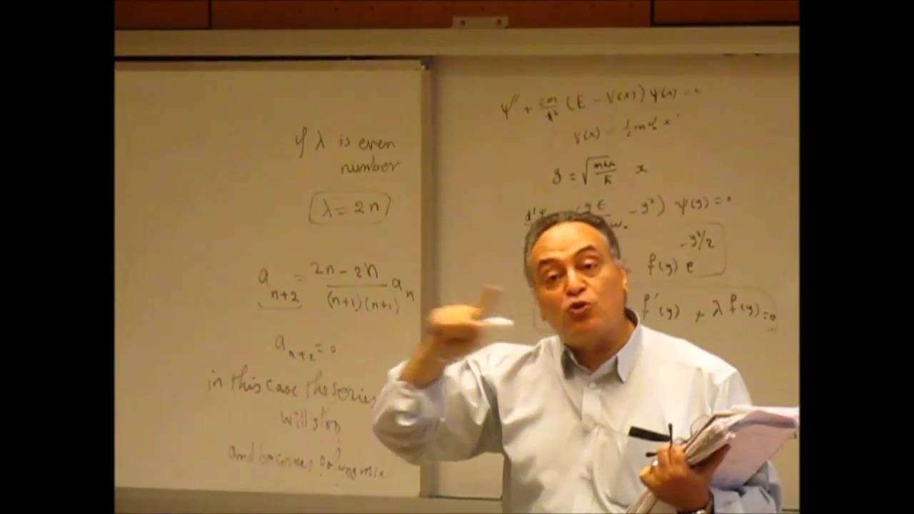 Lecture 14 - Quantum Harmonic Oscillator Part 2 & Relativistic Mechanics - YouTube