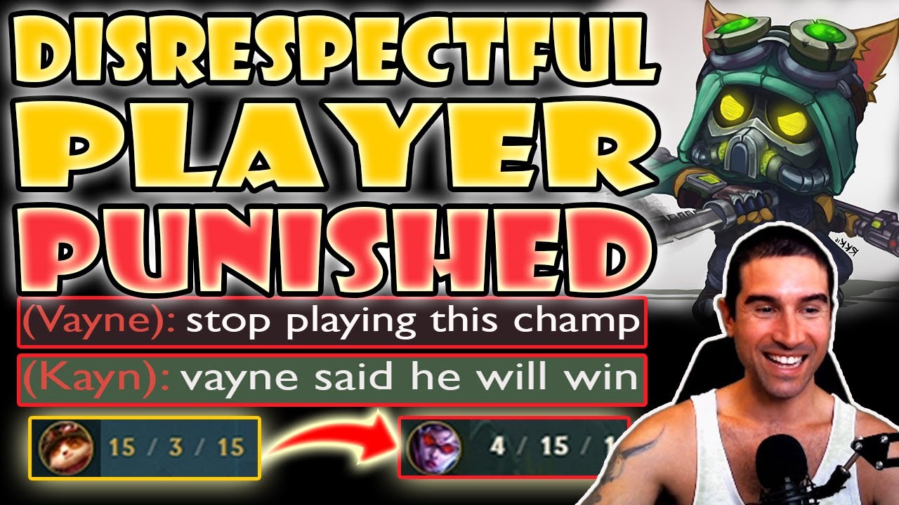 LAST PICK disrespectful Vayne gets taught a lesson! [Teemo vs Vayne ...