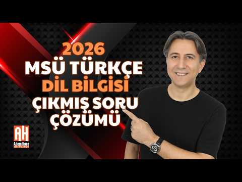 2026 MSÜ Türkçe Dil Bilgisi Çıkmış Sorular / Analizli Çözüm