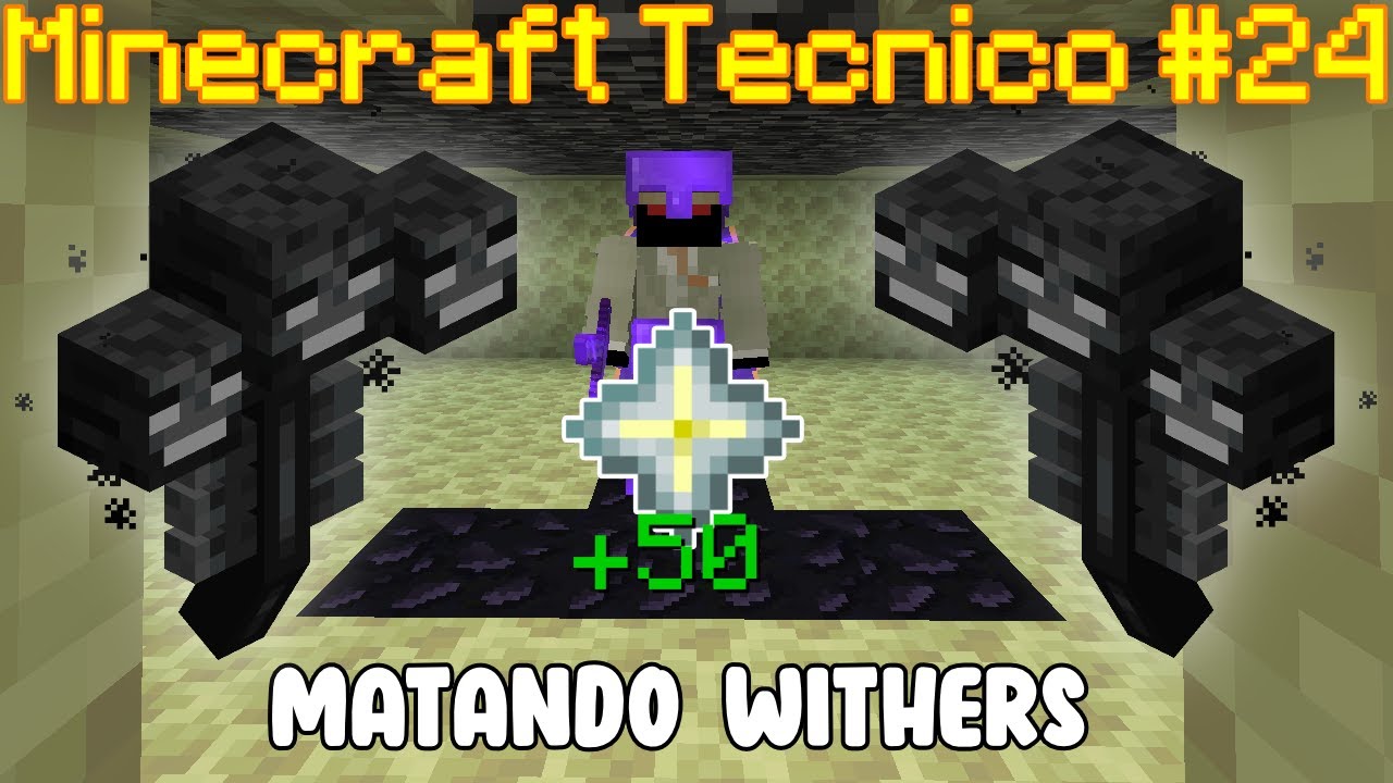 Así de fácil mato mas de 50 WITHERS BOSS 😎 Minecraft Survival Técnico Ep. 24 - YouTube