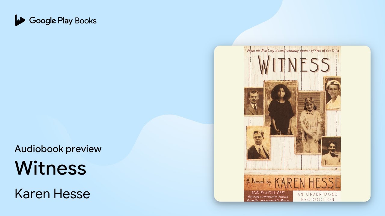 Witness by Karen Hesse · Audiobook preview - YouTube