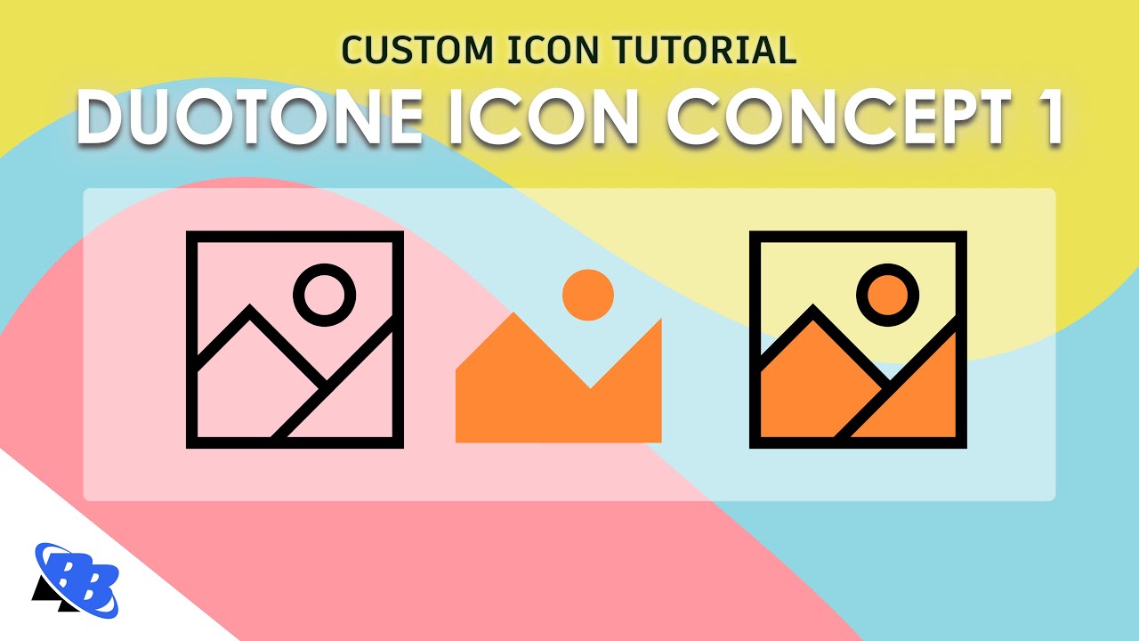 How to make *DUOTONE* Icon | Concept 1 | Tutorial-1 | @bitnbite - YouTube