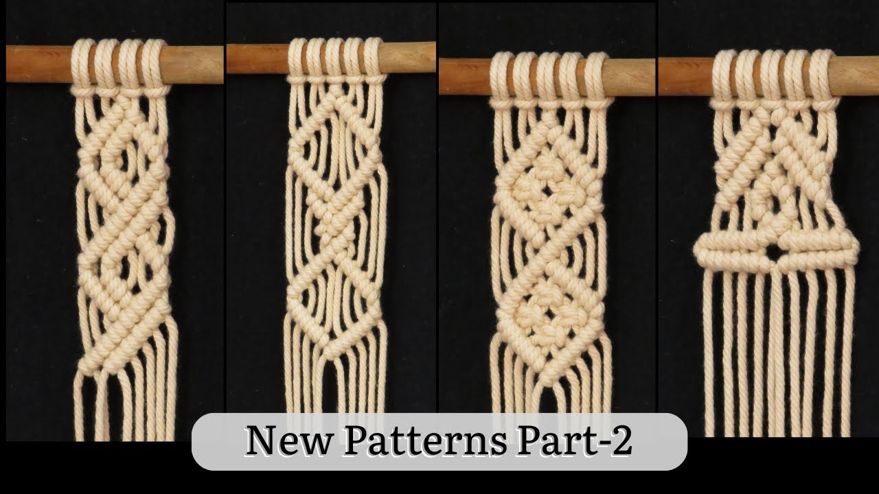 Macrame NEW PATTERNS tutorial | PART - 2 | how to make... - YouTube