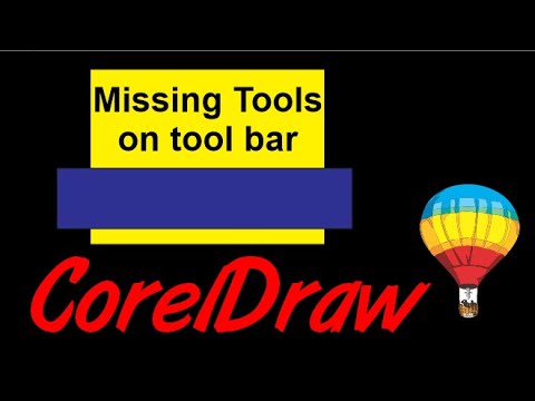 Corel Draw Tips & Tricks Missing tool on tool bar BUT maybe not - YouTube
