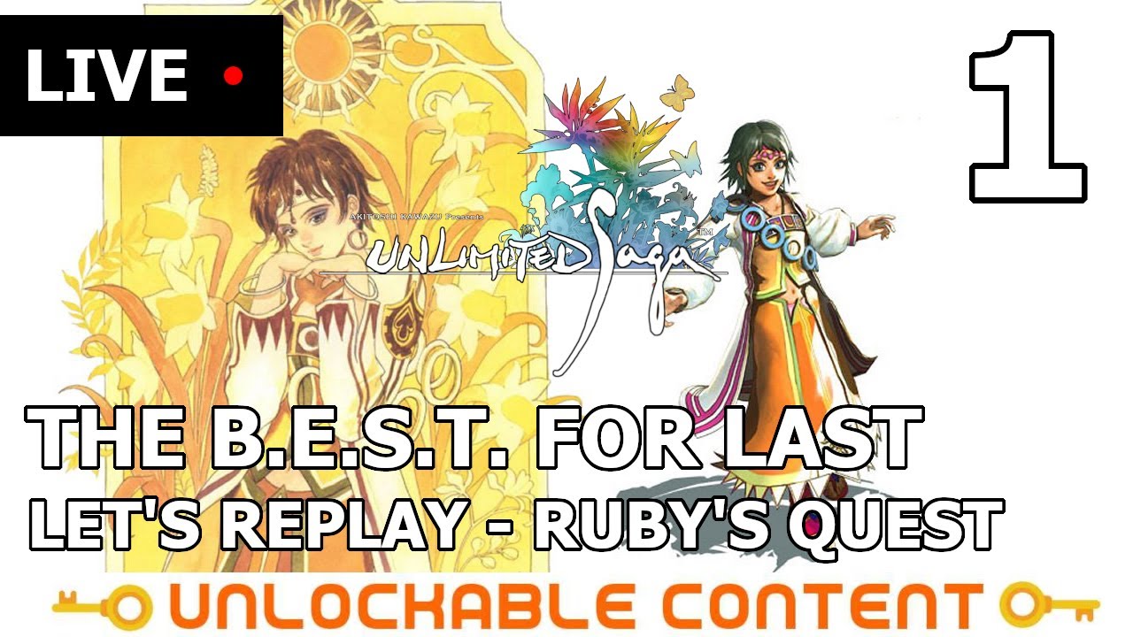 Saving the BEST Challenge for last! - Let's Replay Unlimited Saga - Ruby's Quest Ep.1 - YouTube