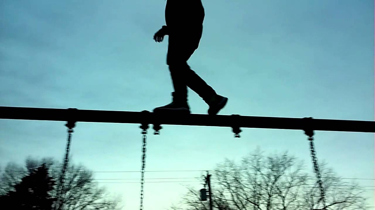 Must watch walking on a swing set - YouTube
